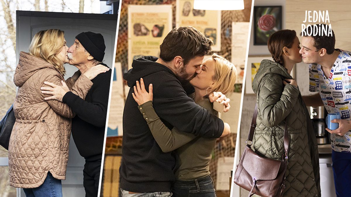 První máj v Jedné rodině: Připomeňte si nejžhavější polibky | TV Nova