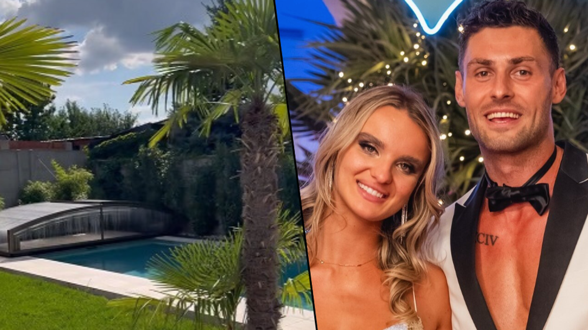 Palmy, bazén a obří okna: Kristi a Trabo z Love Islandu poprvé ukázali ...