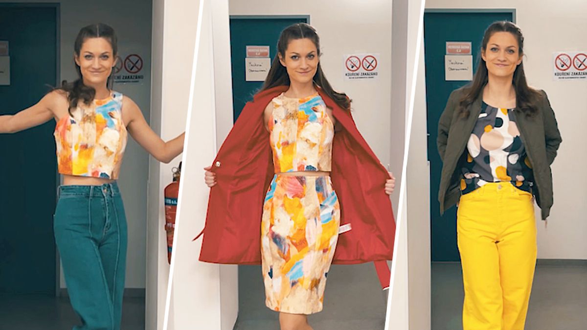 Módní přehlídka Magdy z Ulice. Čermák Macková vynesla kousky ze sekáče ...