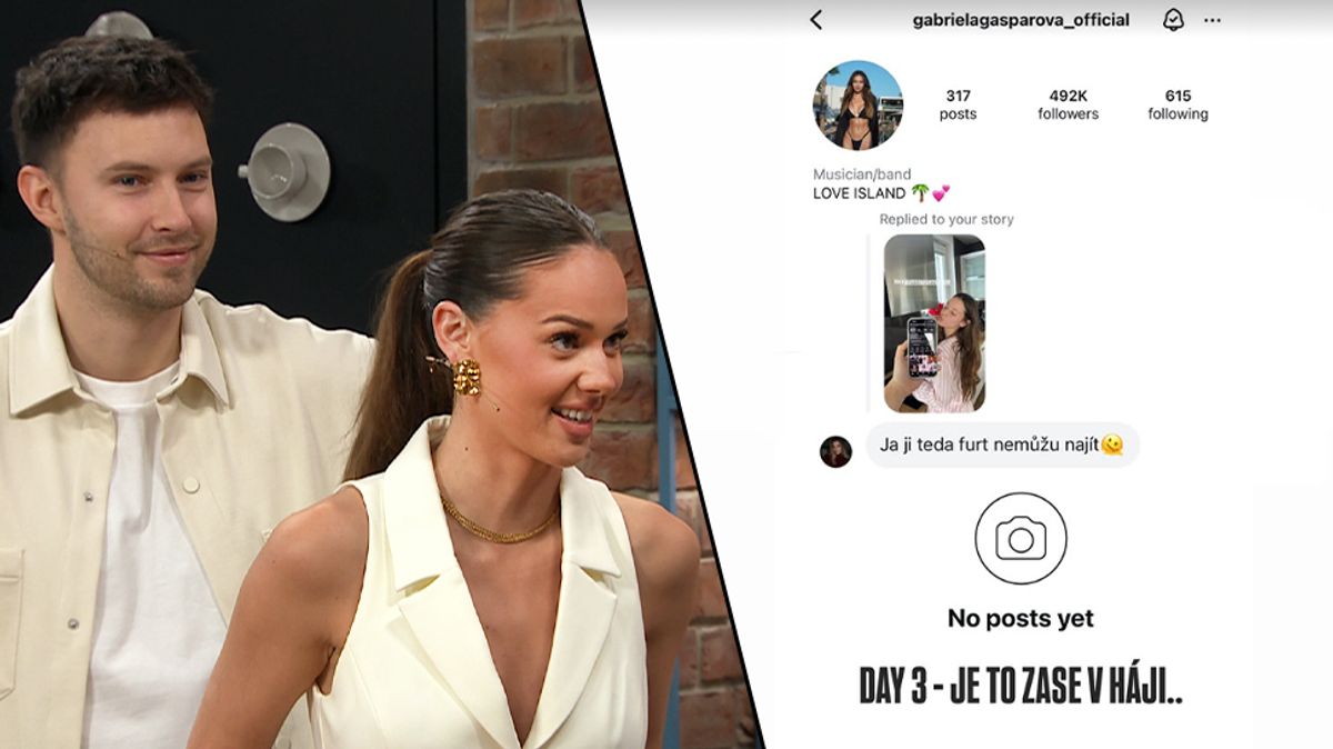 Gábi z Love Islandu smazali instagram: Je moc sexy, říká Pítr | TV Nova